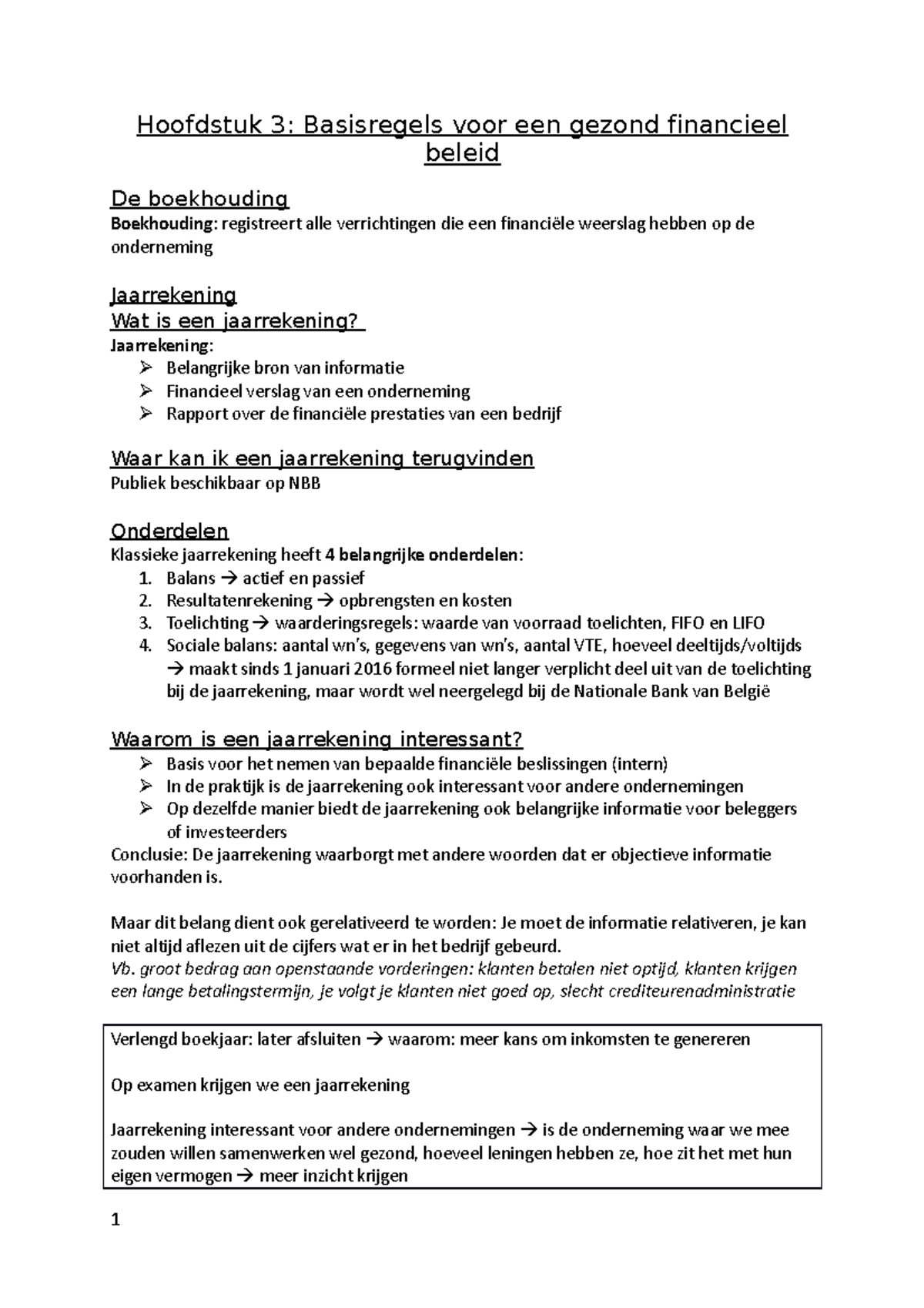 Hoofdstuk 3 - samenvatting - Hoofdstuk 3: Basisregels voor een gezond ...