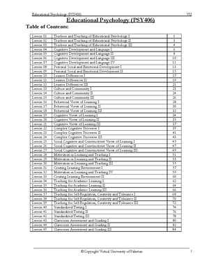 PSY101 Final Term Past Paper 2 - PSY 101 Final Term Page 1 of 14 A technique used to unlearn the ...