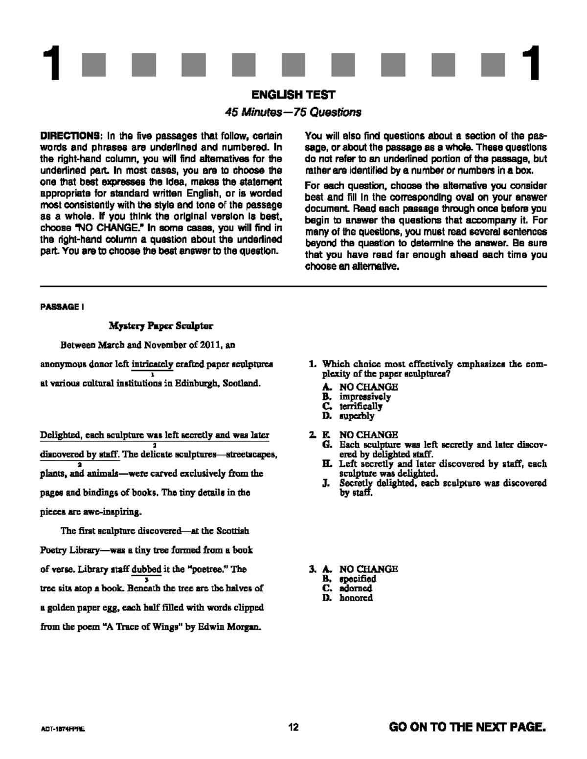 Mystery Paper Full Test With Key (1874) - ENG 1400 - Studocu