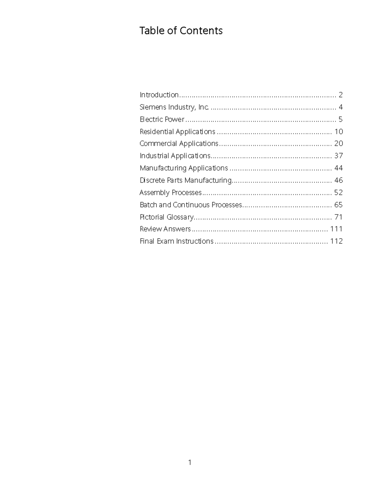 Siemens Basics of electrical products - Table of Contents Introduction ...