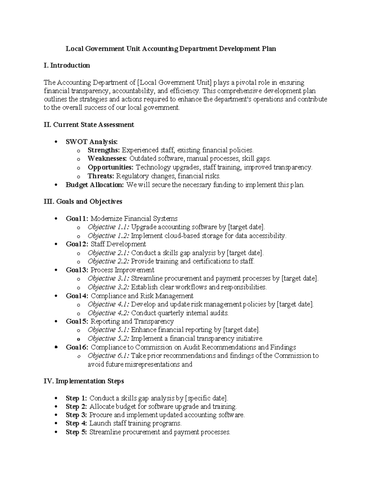 Accounting CDP - COmprehensive development plan - Local Government Unit ...
