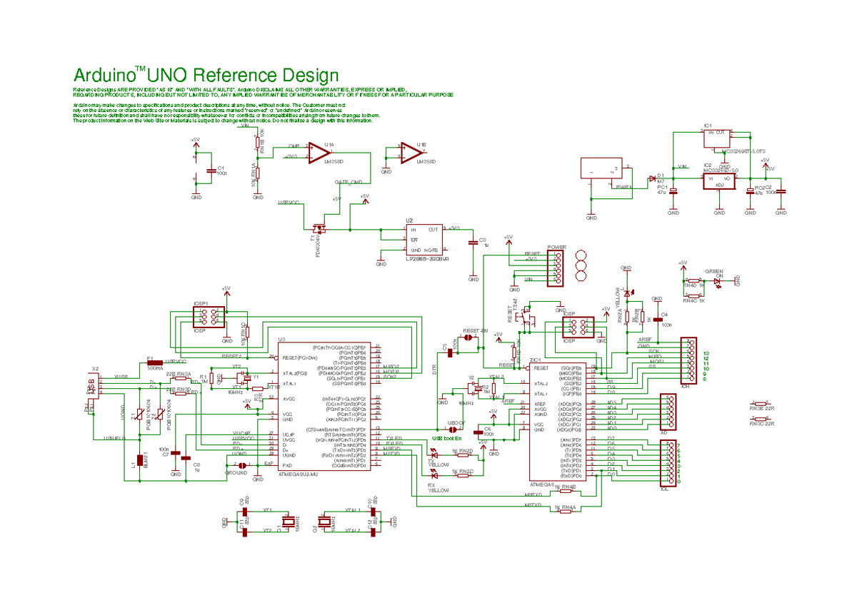 Arduino-uno-schematic - ATMEGA ICSP +5V GND +5V +5V GND GND GND +5V GND ...