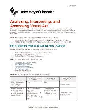 Arts 230 wk 4 Comparing Ancient and Classical Art - ARTS/230 v ...