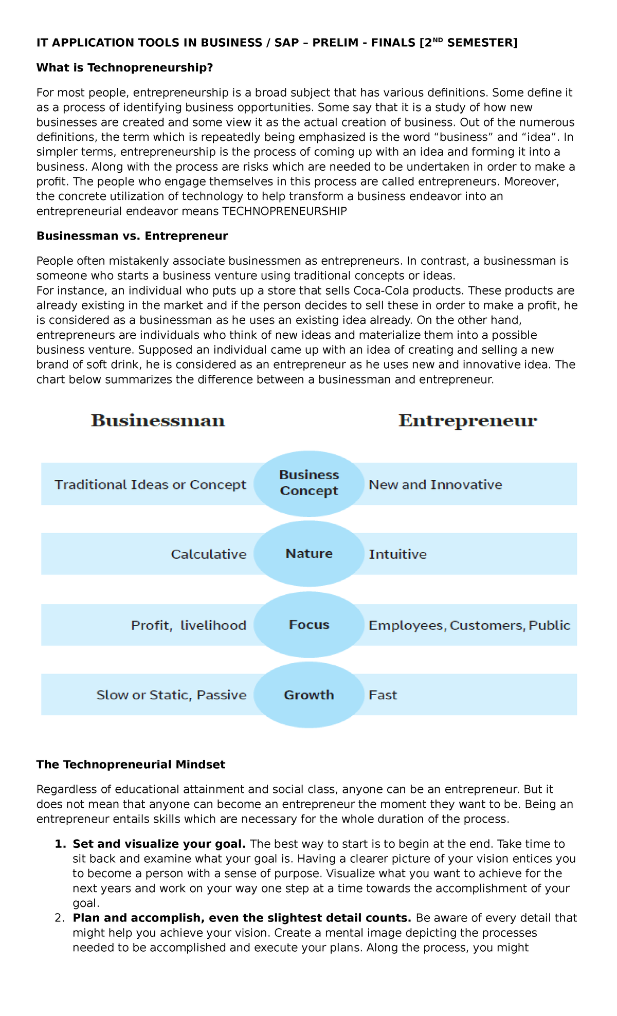 IT Application Tools IN Business - IT APPLICATION TOOLS IN BUSINESS ...