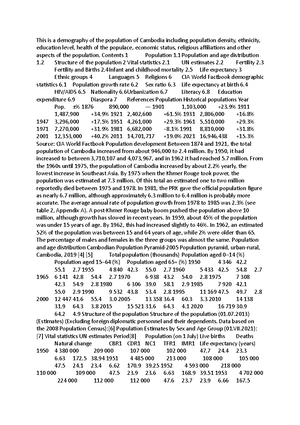 Ecuador - Summary - This is a demography of the population of Ecuador ...
