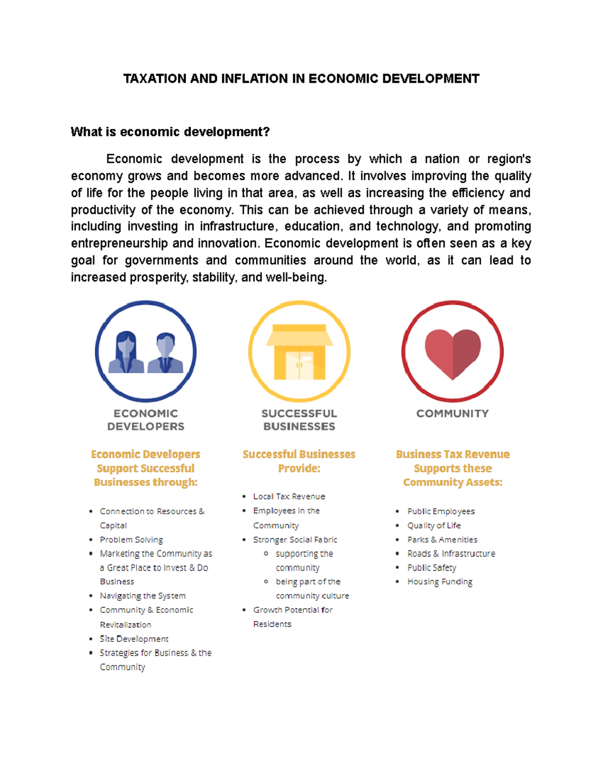 ECON-DEV- Taxinflation - TAXATION AND INFLATION IN ECONOMIC DEVELOPMENT ...
