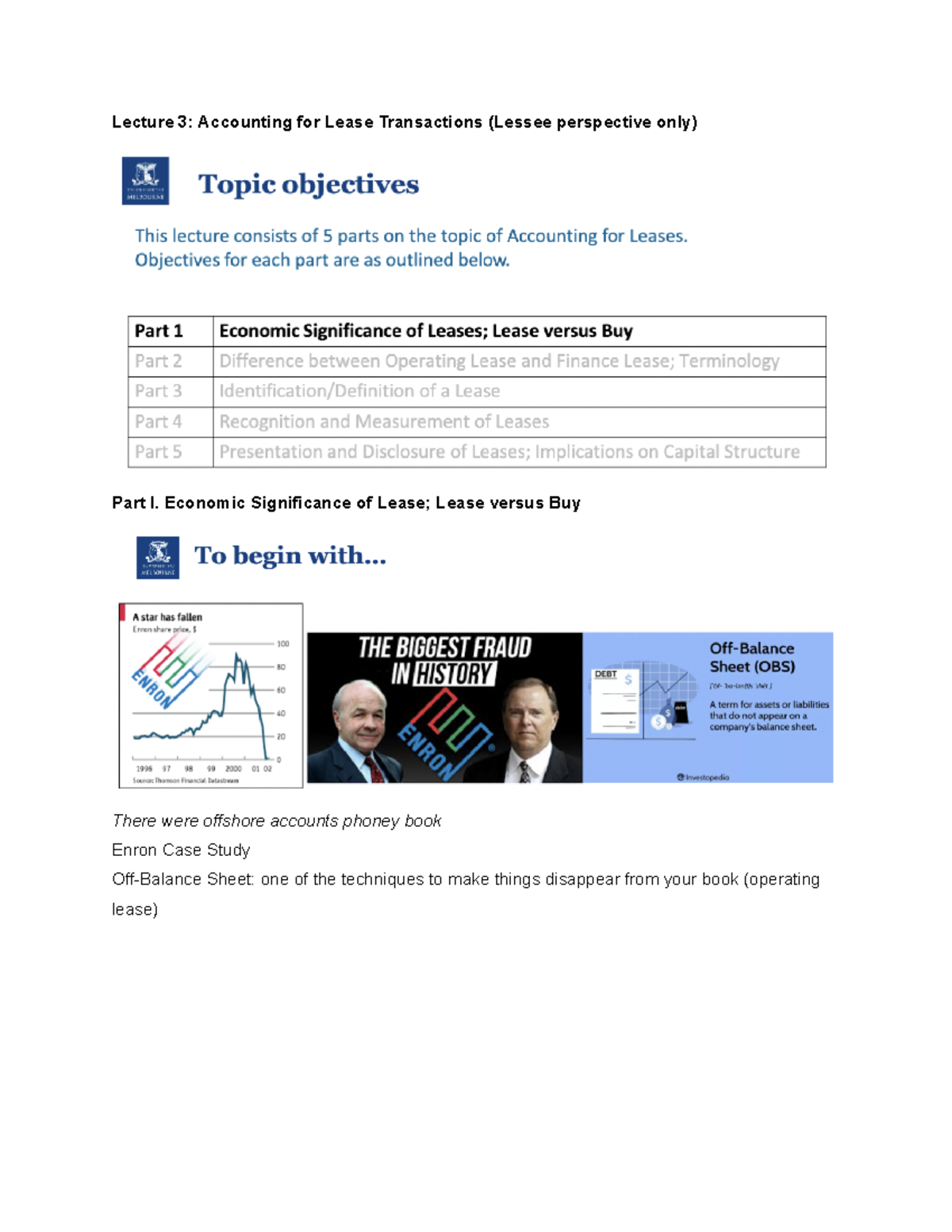Lecture 3 Accounting for Lease Transactions (Lessee perspective only ...
