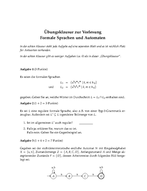 Zusammenfassung - Formale Sprachen - Formale Sprachen – Zusammenfassung ...