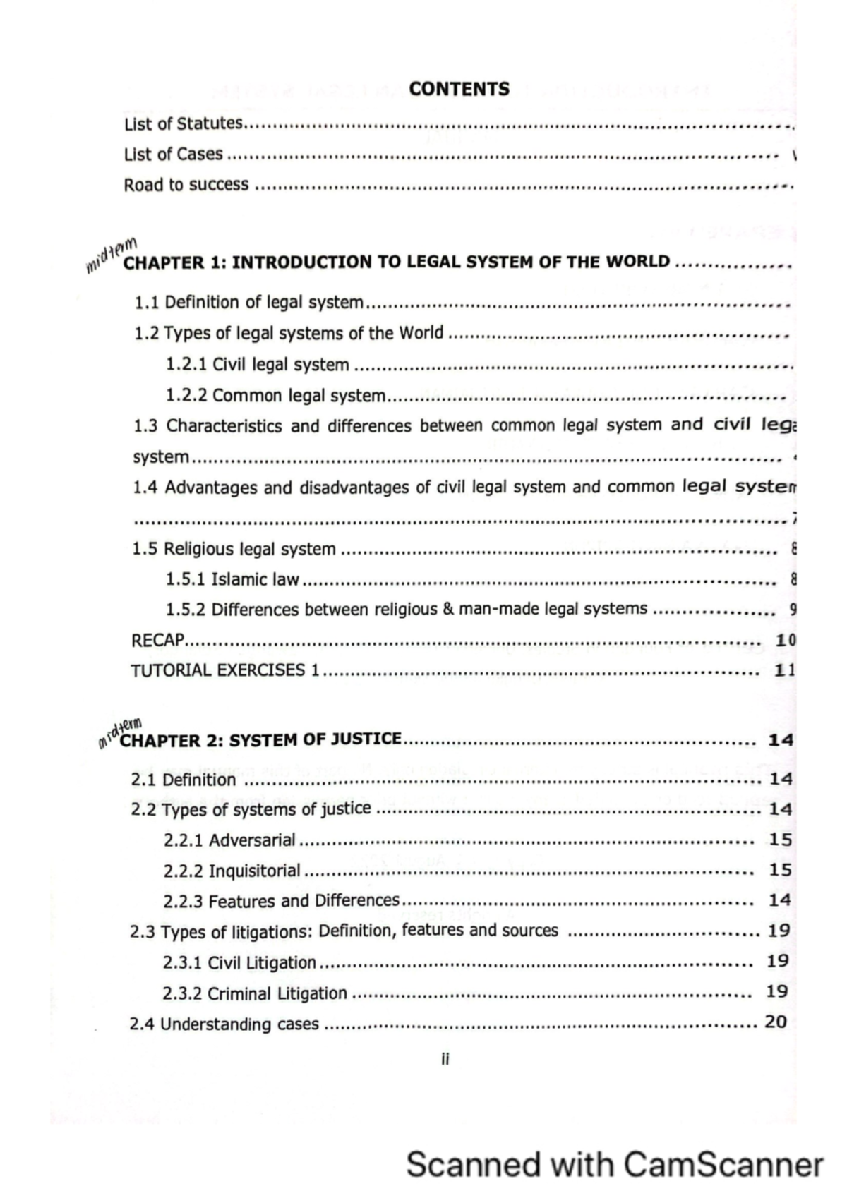 Law033 topics - CONTENTS List of Statutes List of Cases Road to success ...