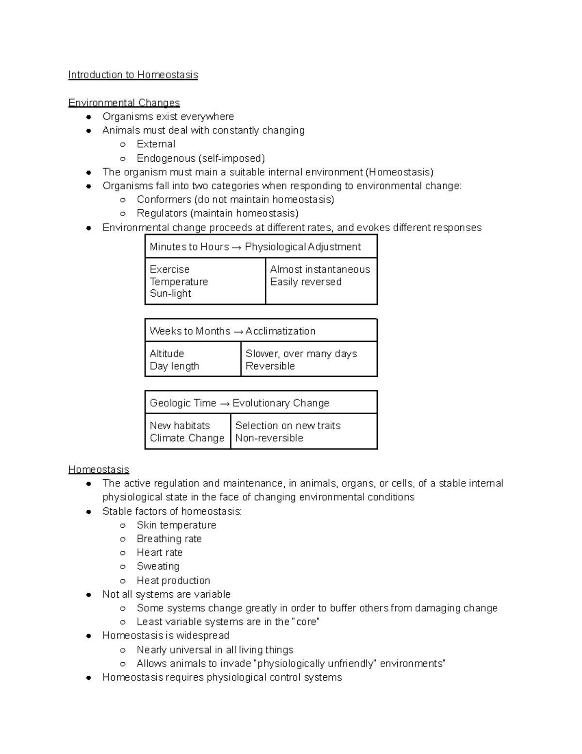 Week 1 - Homeostasis and Cell Membranes - Introduction to Homeostasis ...
