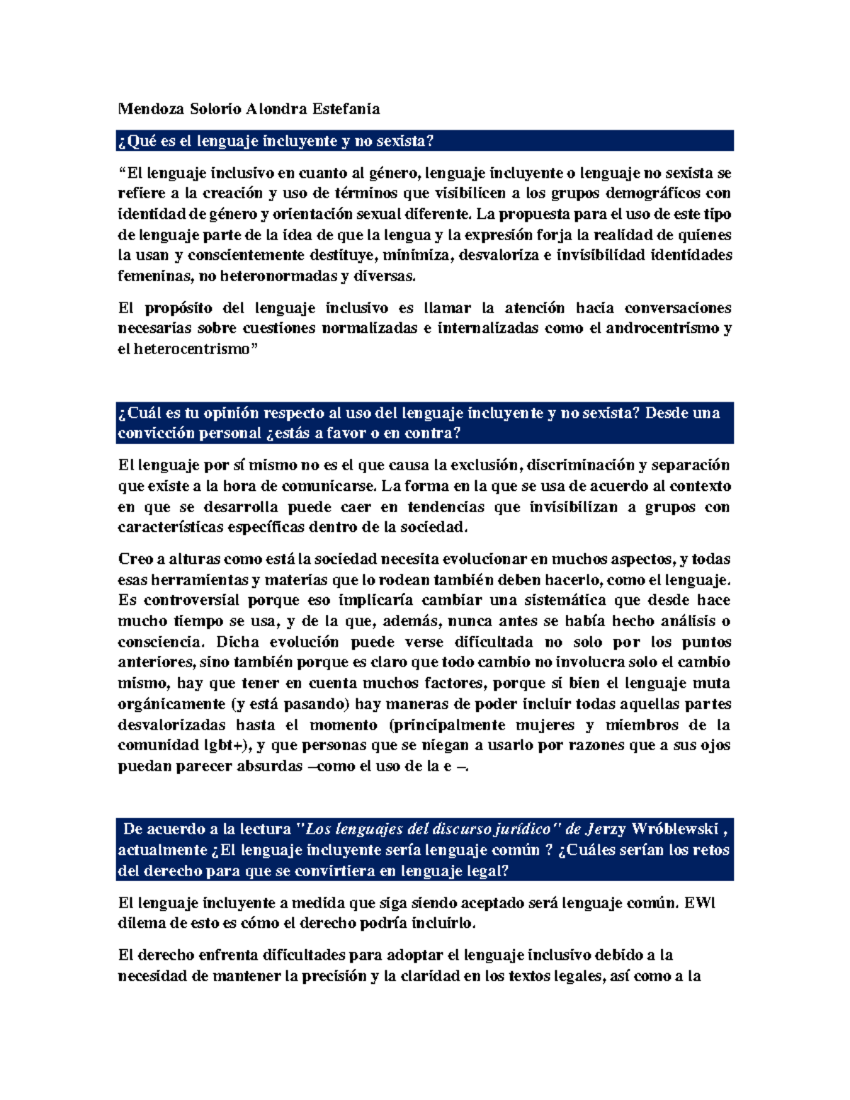 Qué es el lenguaje incluyente y no sexista - Mendoza Solorio Alondra ...