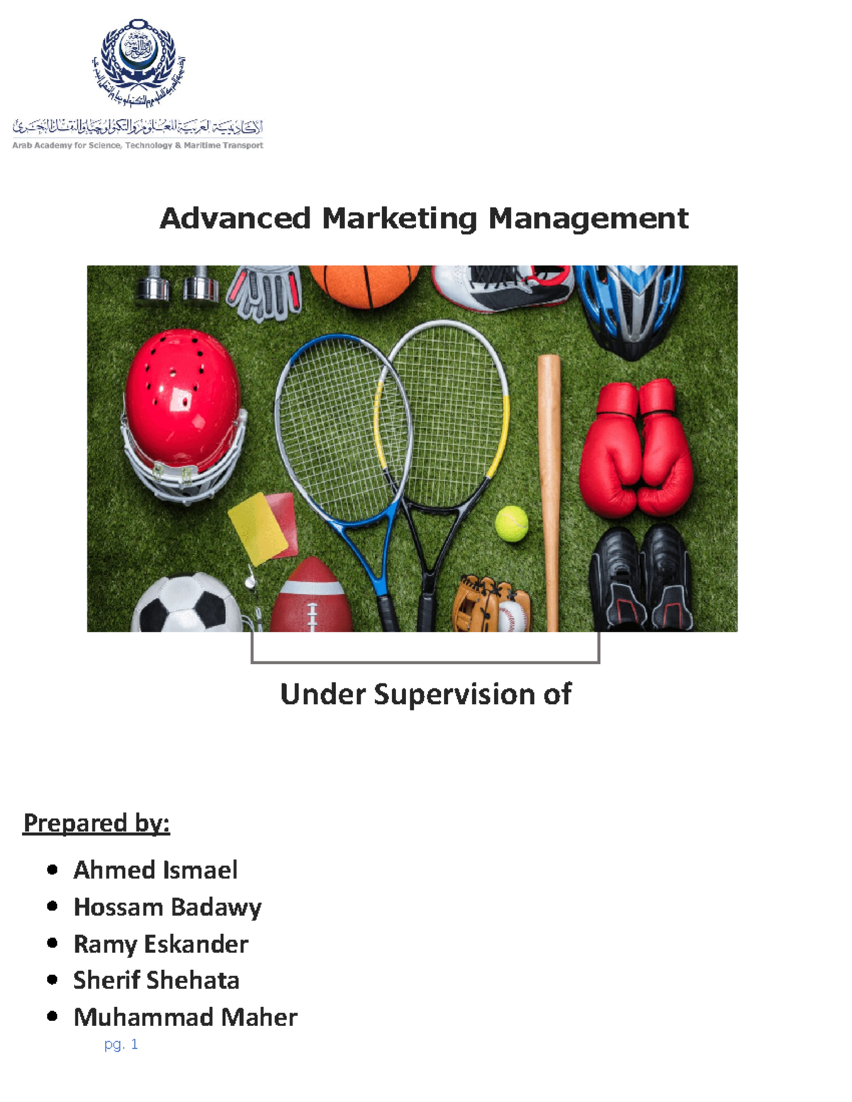 Sports Marketing - Advanced Marketing Management Under Supervision of ...