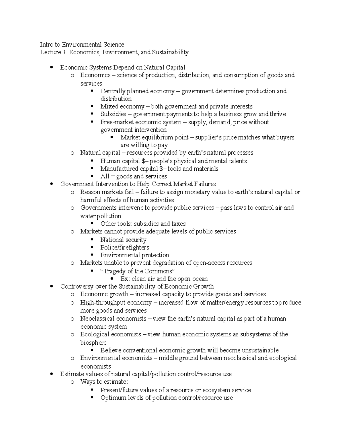 2021-intro to environmental science lec 3 economics, environment ...