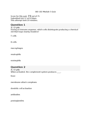 BIO 102 DB Post 1 - Discussion board post for Module 2 discussion board - BIO 102 DB Post 1 ...