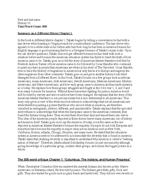 A Different Mirror Ch.9 Summary and critique analysis The Massacre at ...