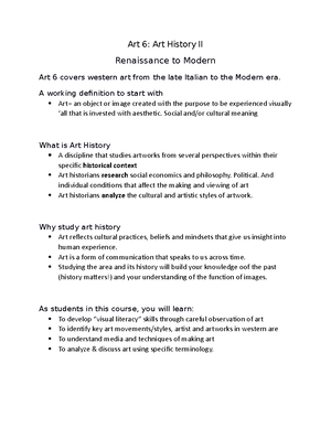 Art 6 italian gothic - video lecture - Art 6: Art history II Art in the ...