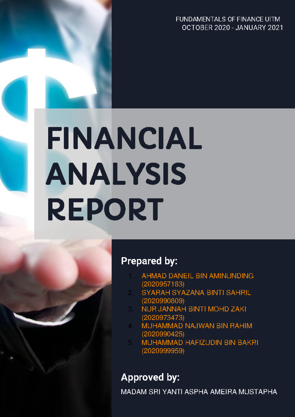 FIN242 - Padini Financial Analysis Report - FINANCIAL ANALYSIS REPORT ...