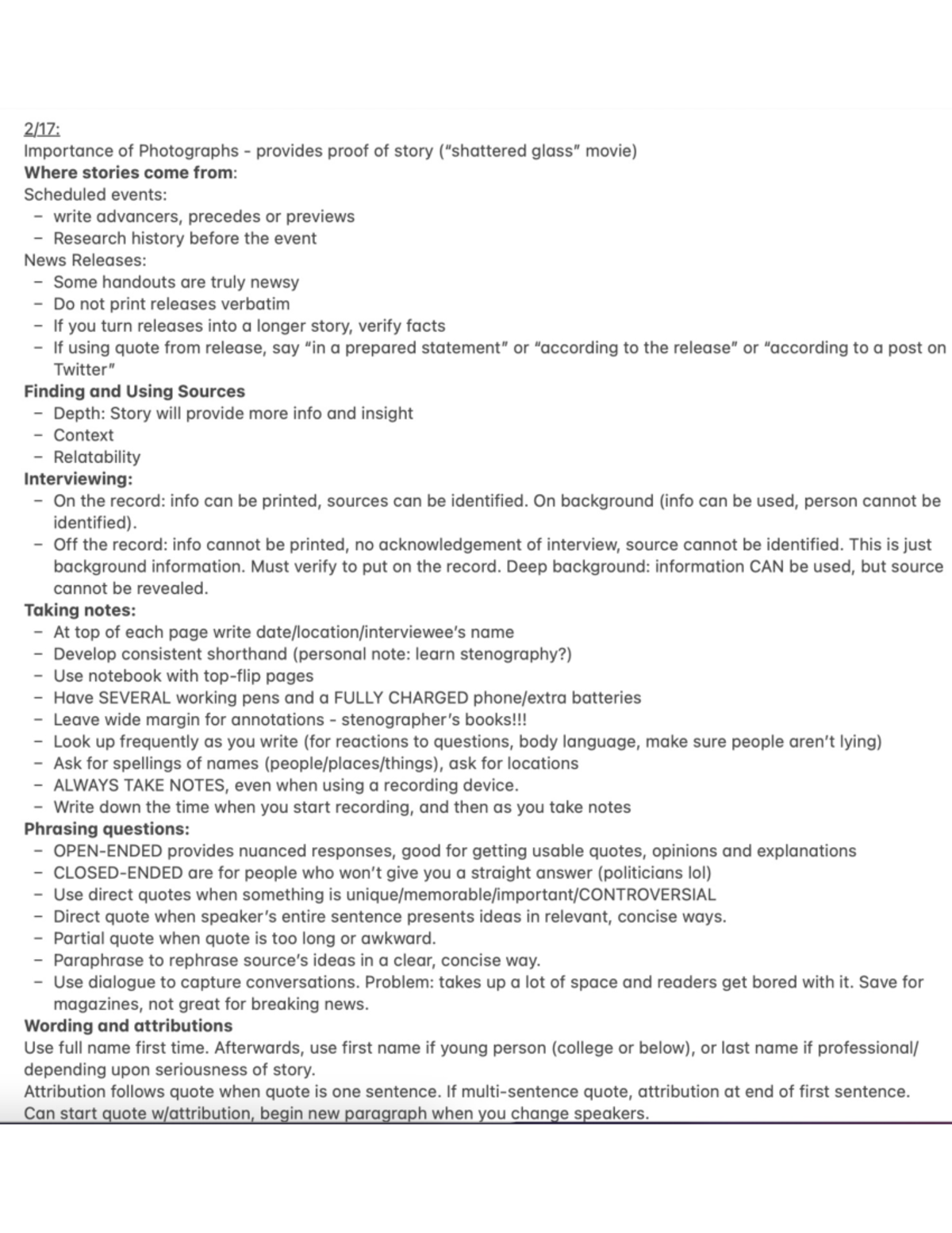 Journalism pdf notes - Introductionn - COM 160 - Studocu