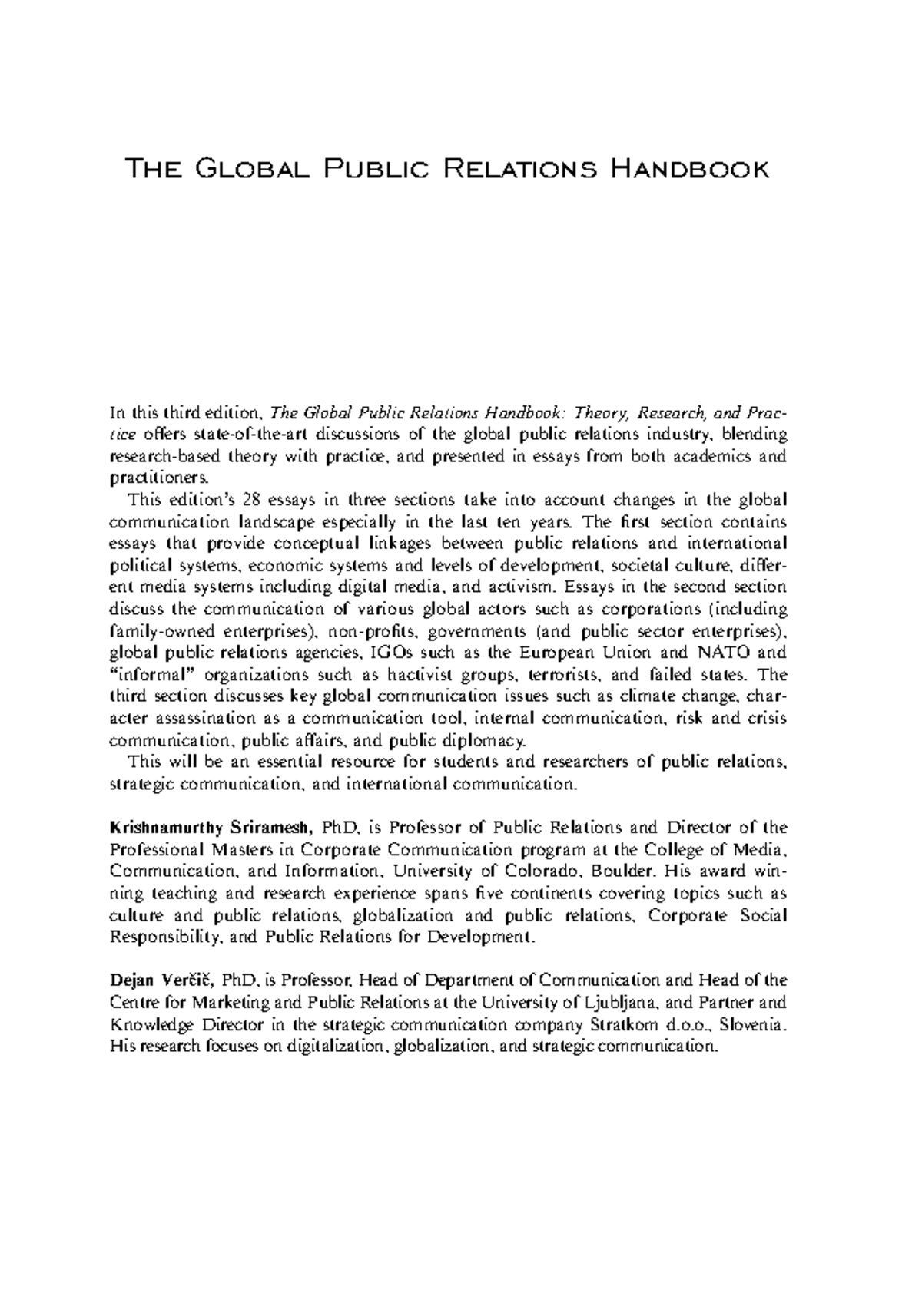 W69781315173290 previewpdf - The Global Public Relations Handbook In ...