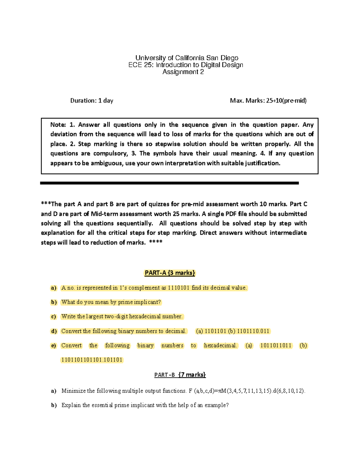 ECE 25 Assignment 2 - Indian Institute of Technology (IIT) – BHU ...