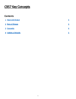 C957 - Formulas and Key Concepts Sheet - C957 Formulas and Key Concepts This summary of the ...