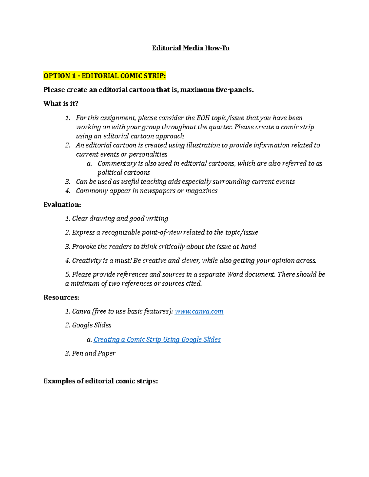 Editorial Media Assignment PBHL 314 2023 - PBHL 314 - Studocu