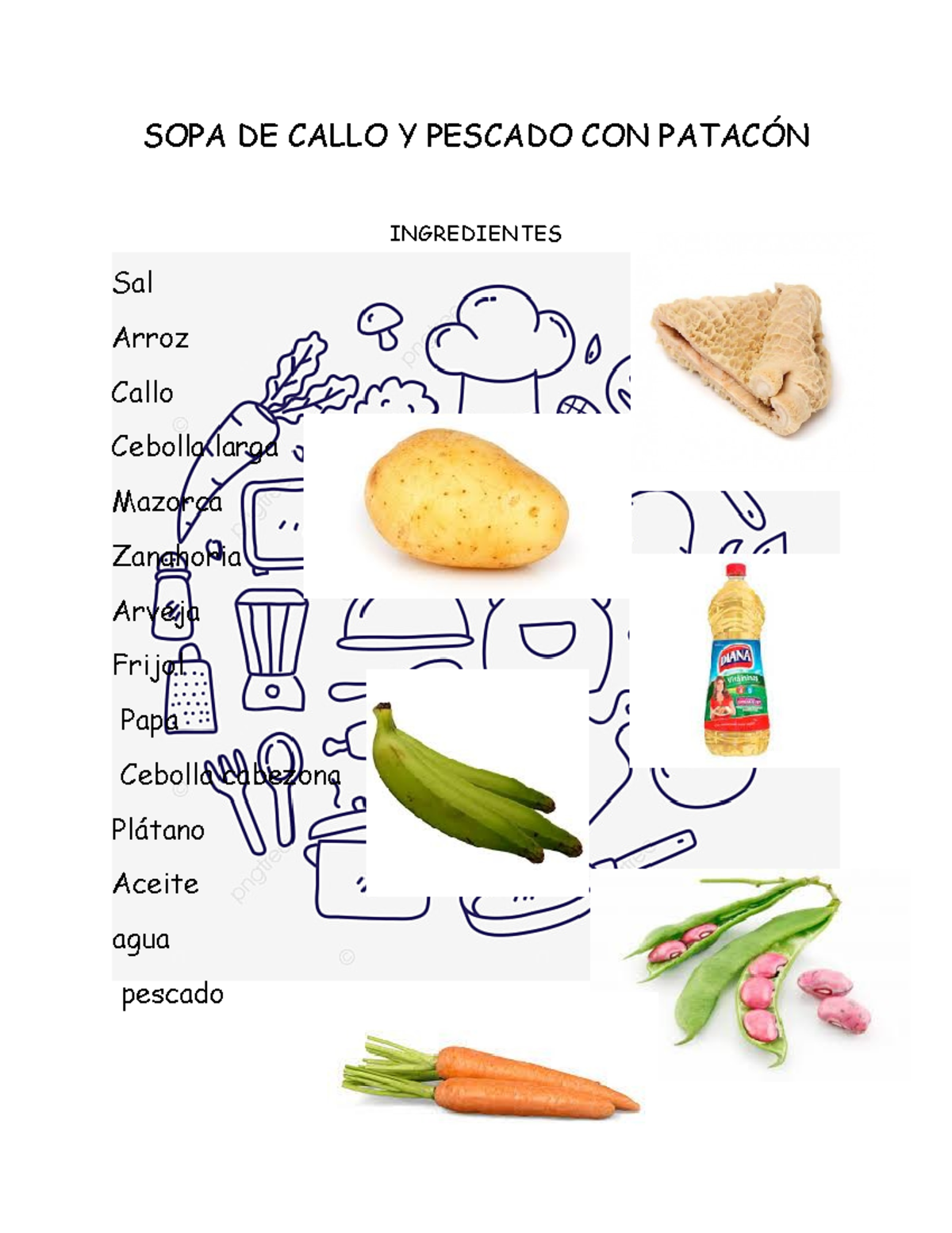 SOPA DE Callo Y Pescado CON Patacón ooo - SOPA DE CALLO Y PESCADO CON ...