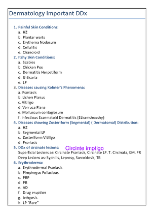 Derma Tables - Genodermatosis Icthyosis Xeroderma pigmentosa ...