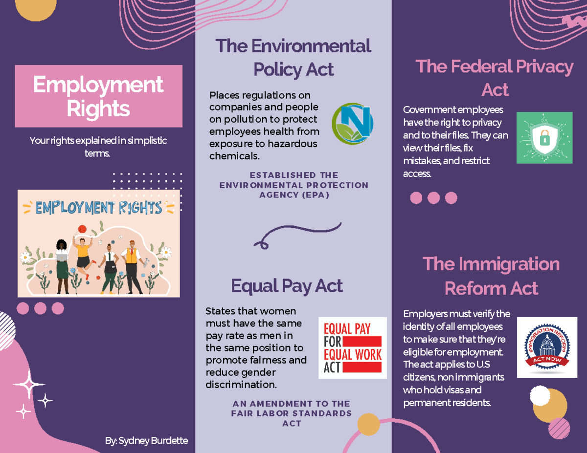 Employment Rights Brochure - Employment Rights Your rights explained in ...