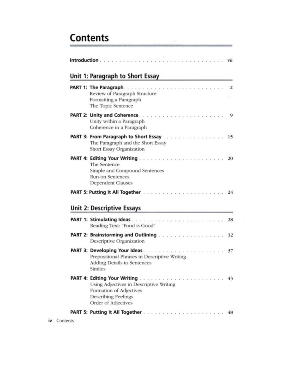 Effective Academic Writing 2 PART 1 - vii 2 9 15 20 24 28 32 . 48 iv ...