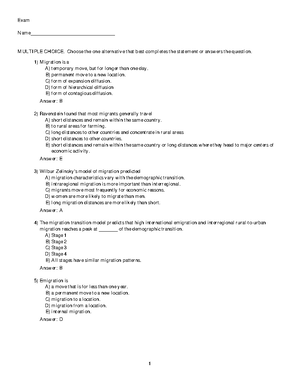 Unit 2 - MC Questions - Introduction to Human Geography GEOG 1280 Unit ...