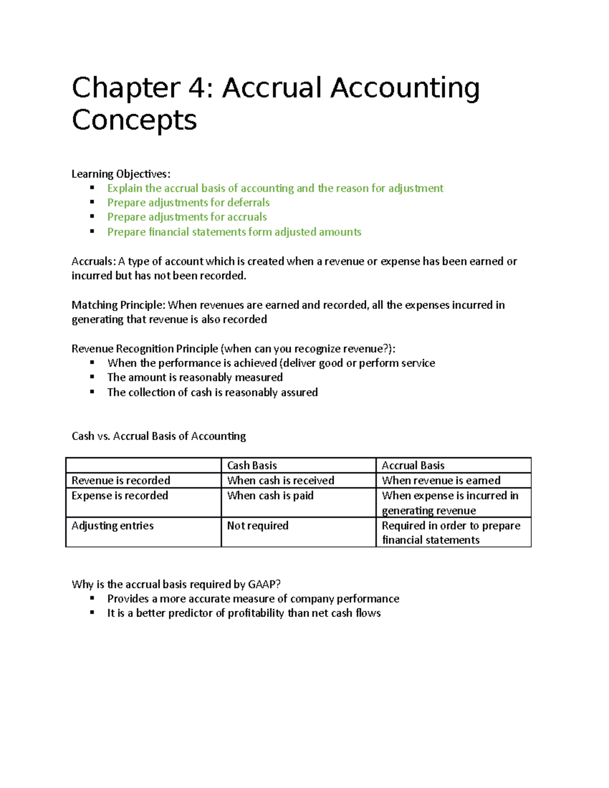 Chapter 4 - Accrual Accounting Concepts - Chapter 4: Accrual Accounting ...