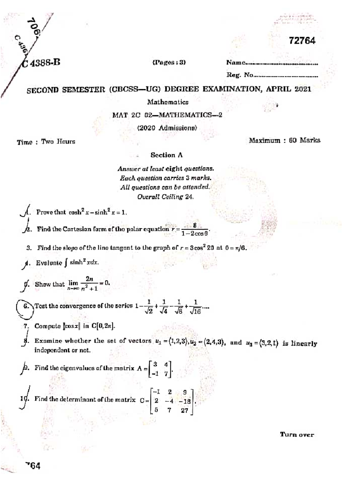 Complementary maths - Nothing - Bsc physics - Studocu