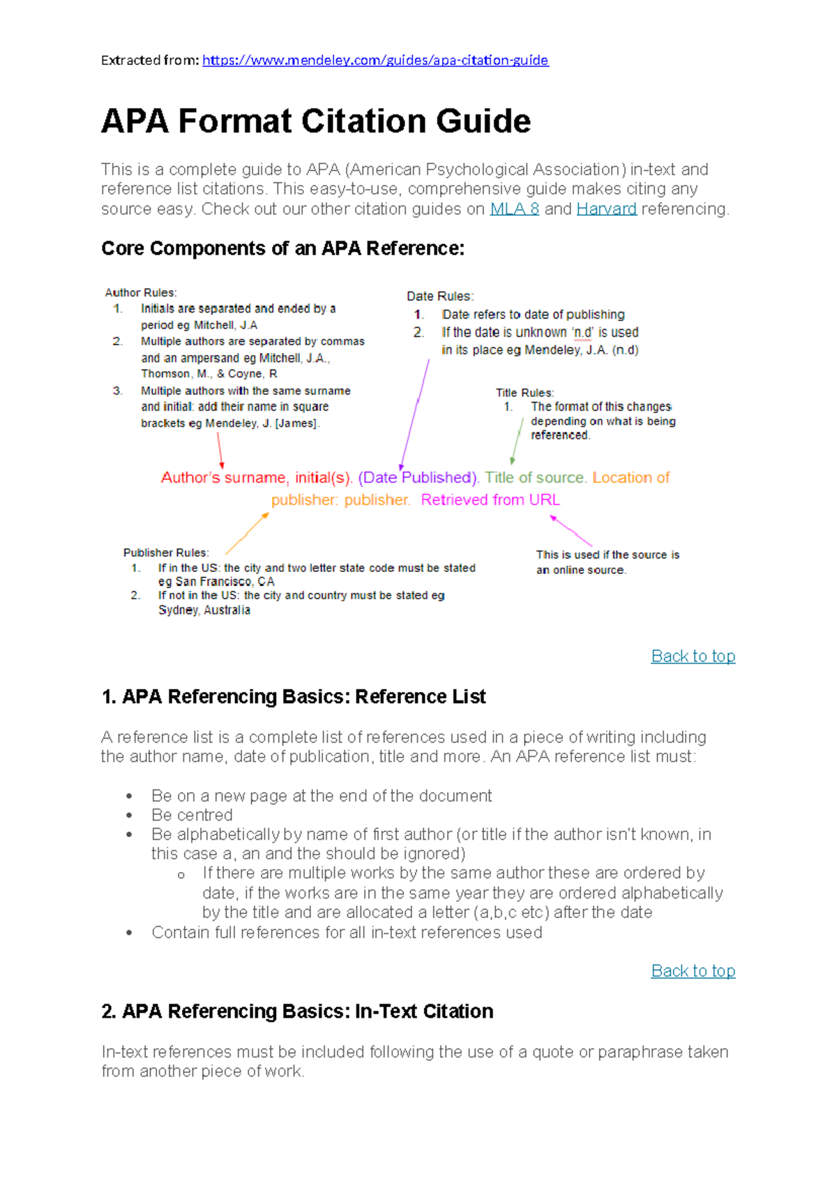 APA Format Citation Guide - This easy-to-use, comprehensive guide makes ...