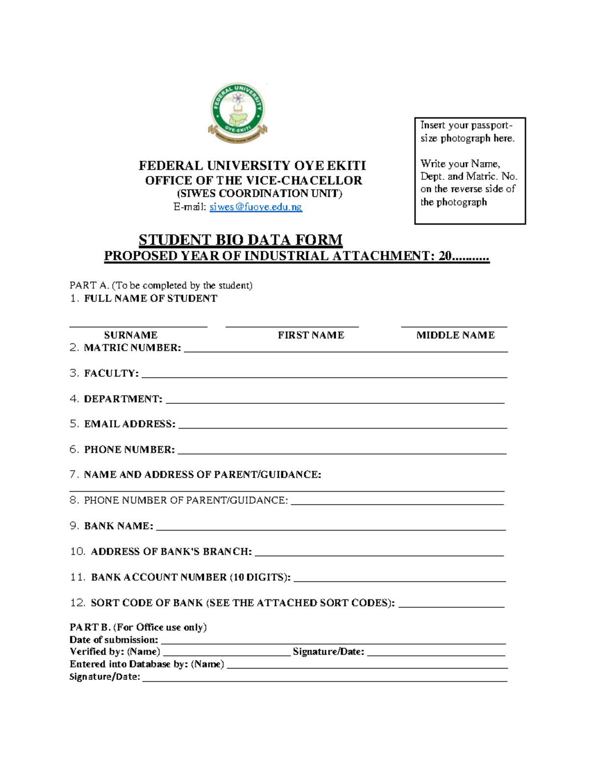 Antibiotics medicine - FEDERAL UNIVERSITY OYE EKITI OFFICE OF THE VICE ...