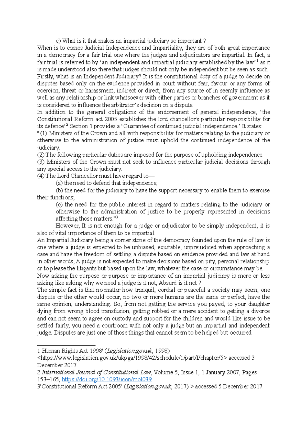 Public Law Rule Of Law L5 Exercise C What Is It That Makes An