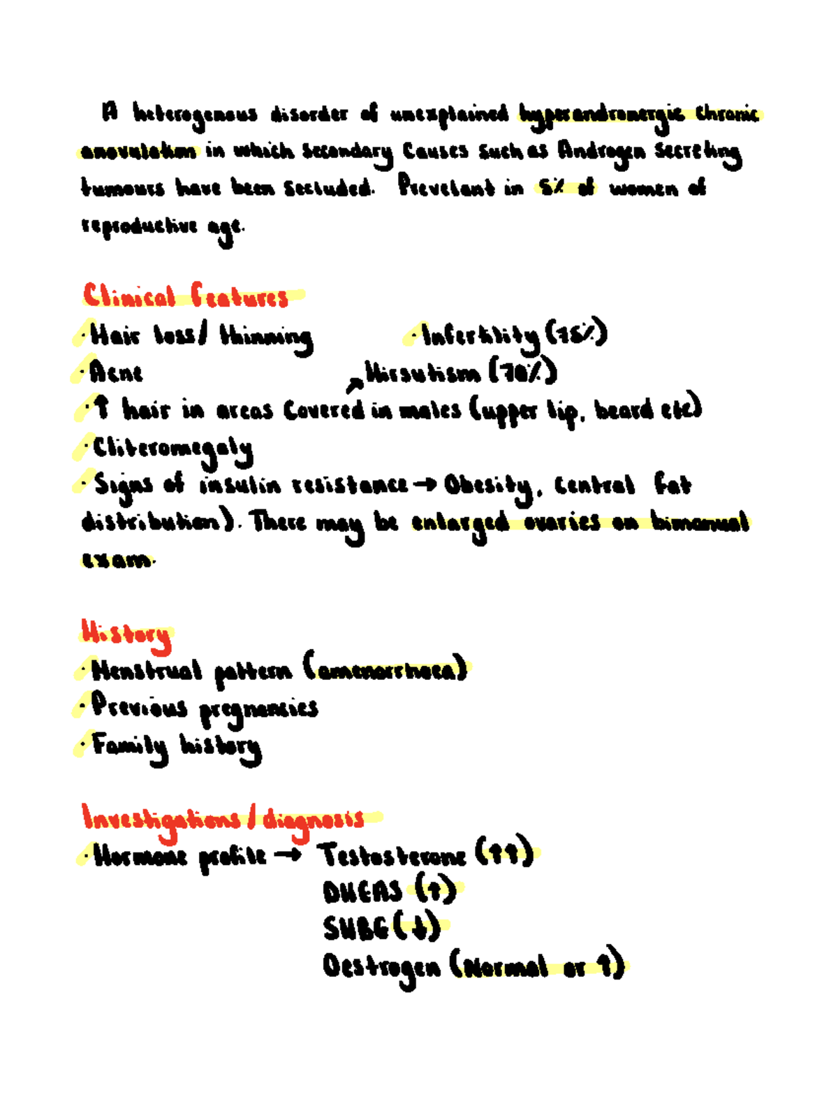 PCOS - The underlying pathology, symptoms, blood test diagnosis and ...