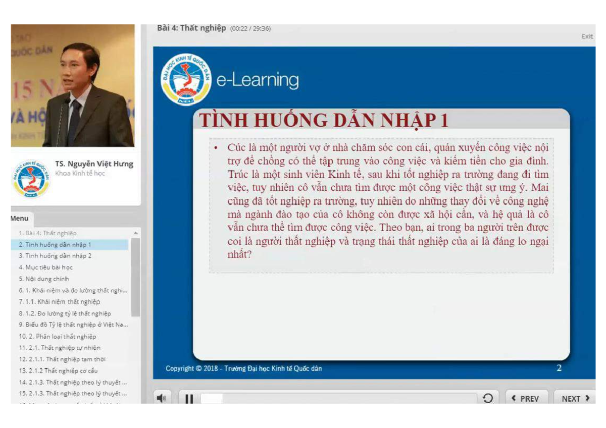 KTVM - Bài 4 - Thất nghiệp - Bài 4: That nghiêp (00:22 29:36) Exit TAO ...