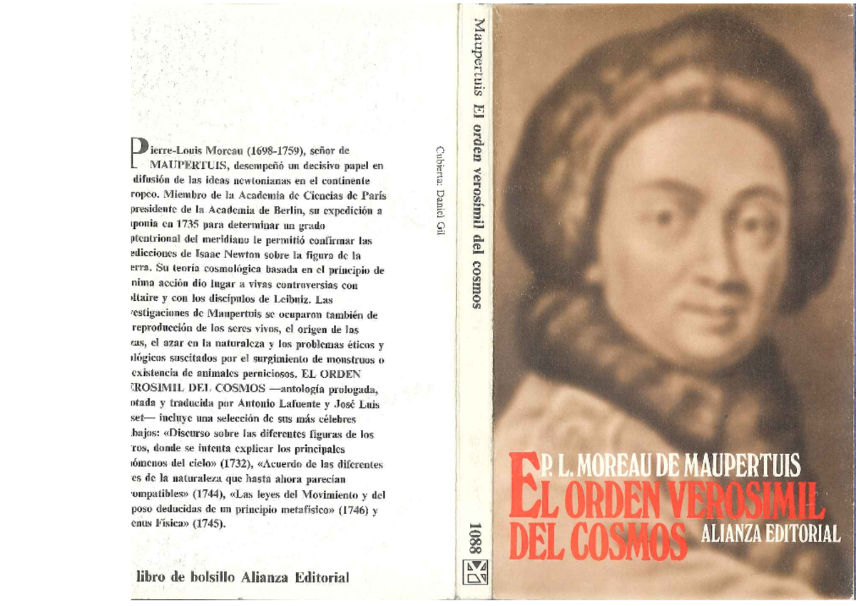 Maupertuis - El orden verosimil del cosmos - Física I - Studocu