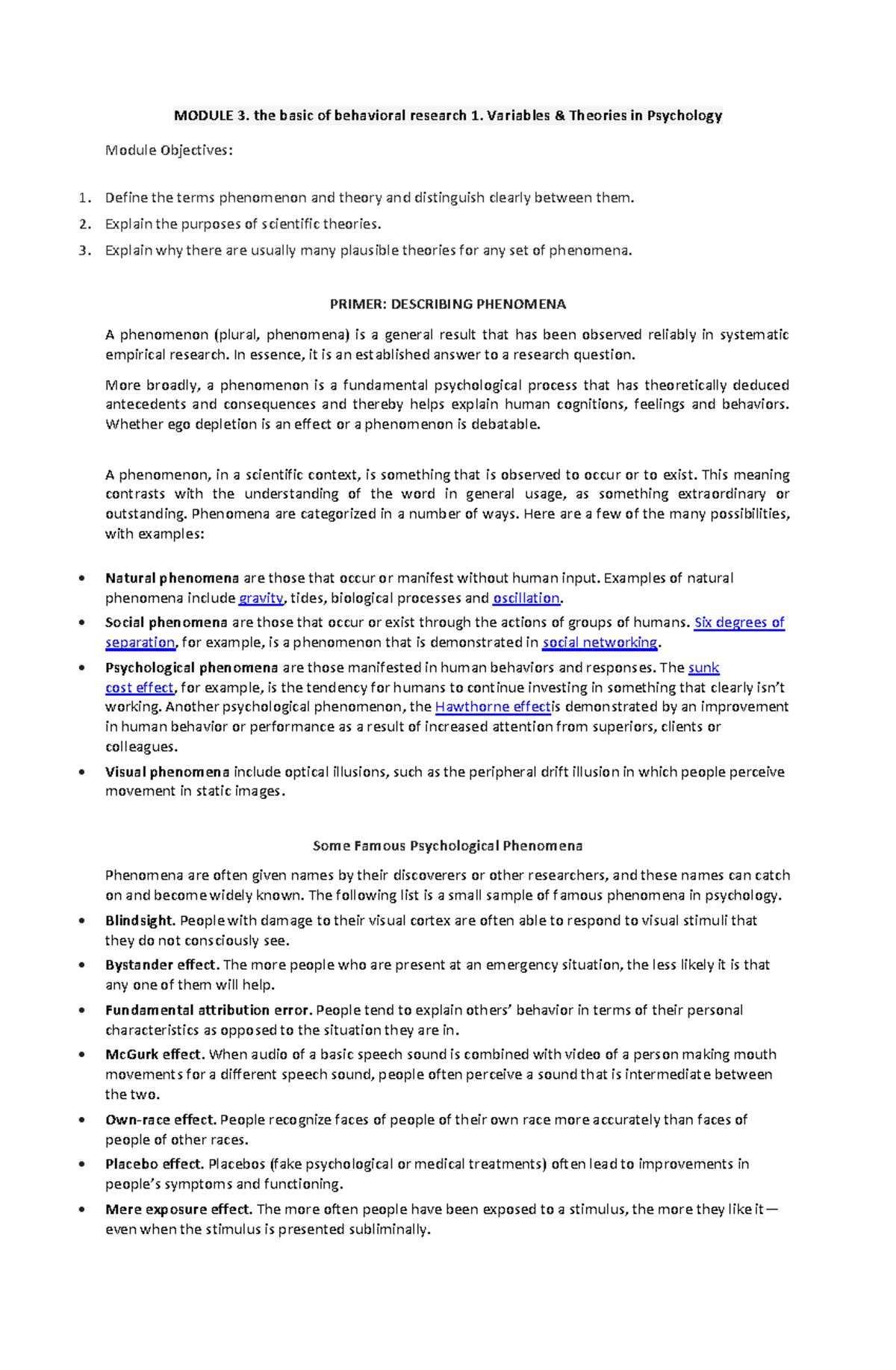 Module 3 - Hope it helps! - MODULE 3. the basic of behavioral research ...