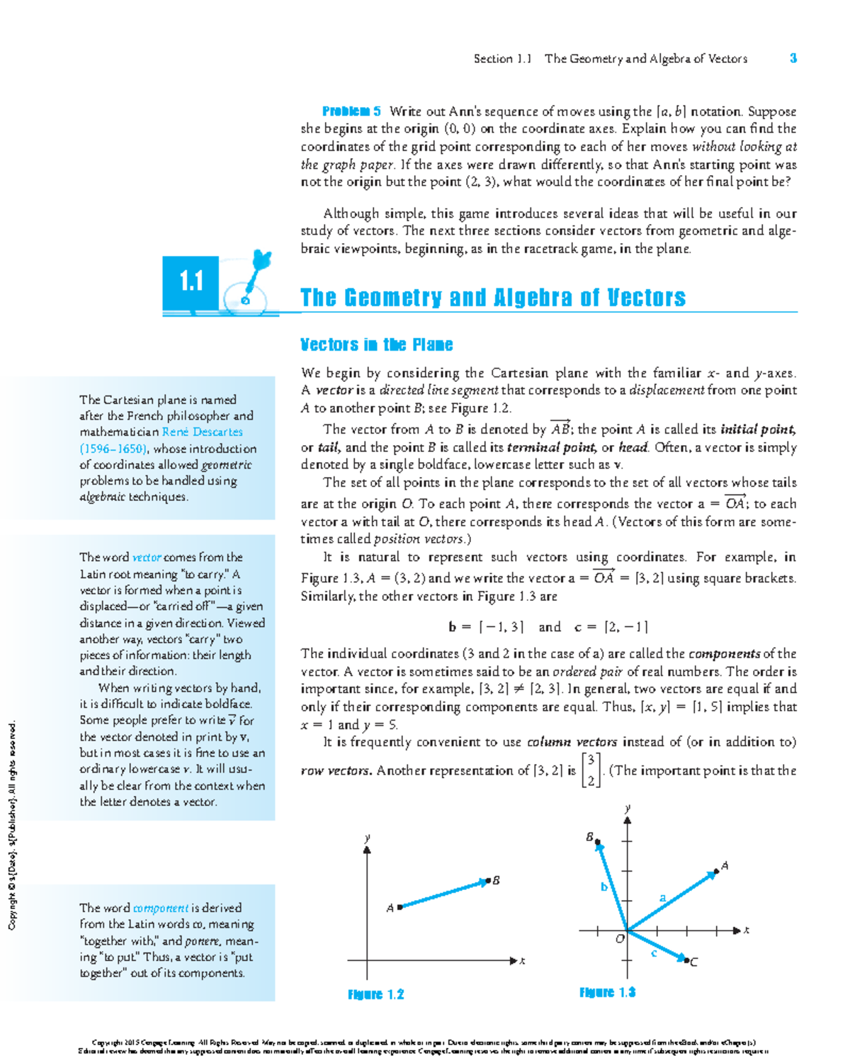 Introduction to Vectors - Section 1 The Geometry and Algebra of Vectors ...