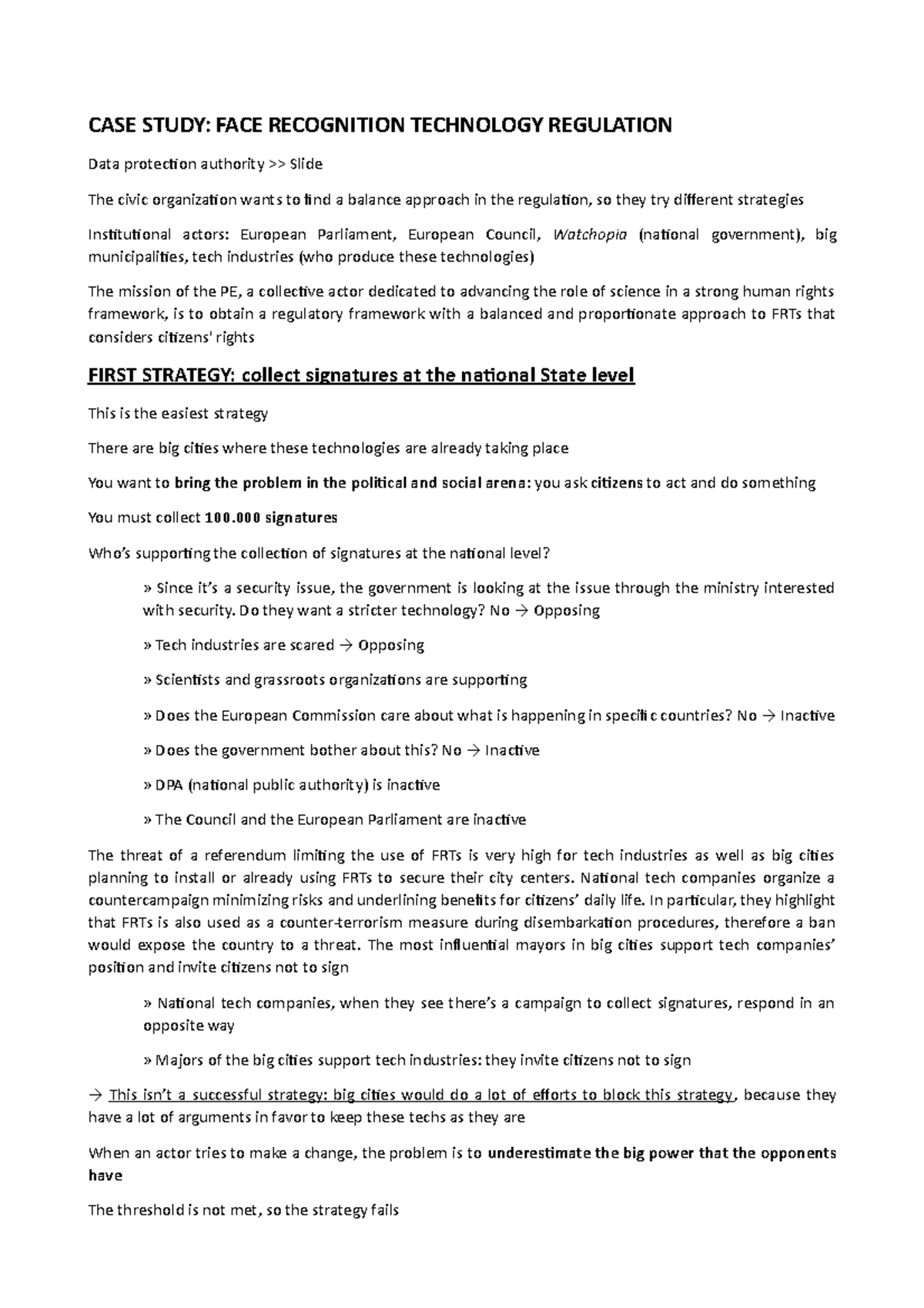 Case study 2 face recognition - CASE STUDY: FACE RECOGNITION TECHNOLOGY ...