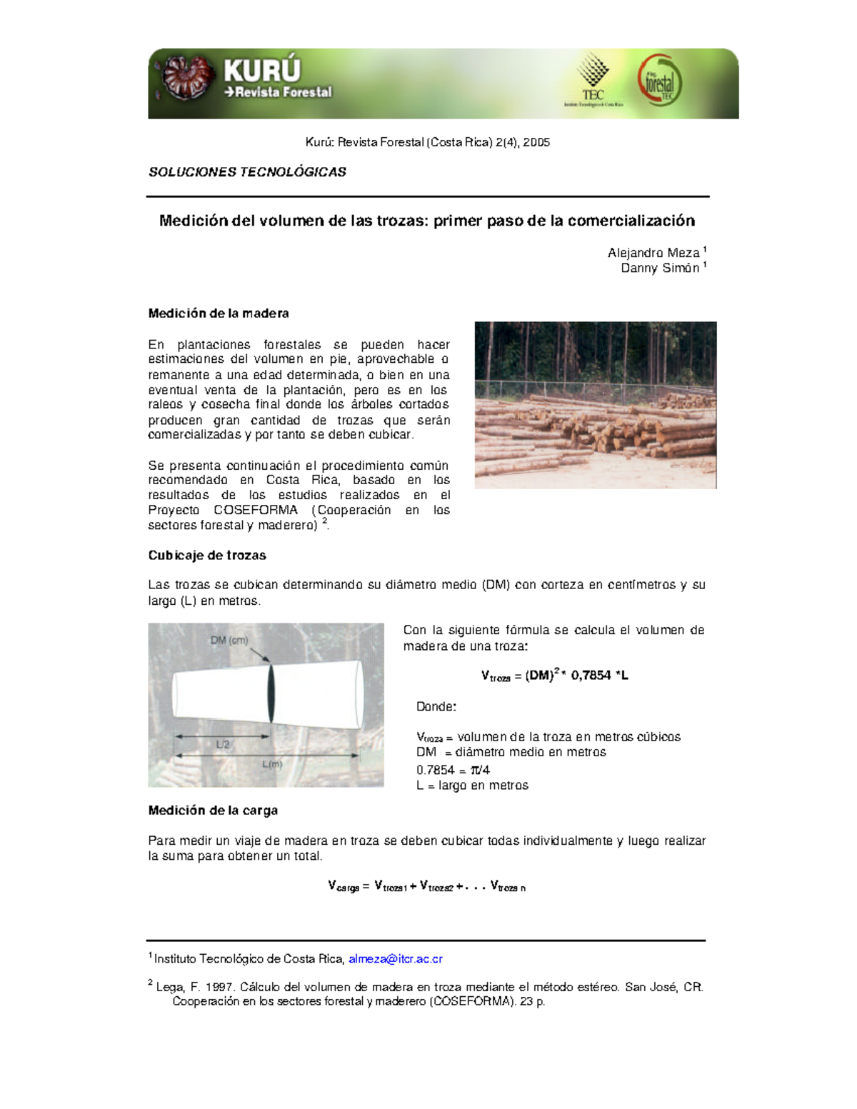 Dialnet-Medicion Del Volumen De Las Trozas-5123392 - Kurú: Revista ...