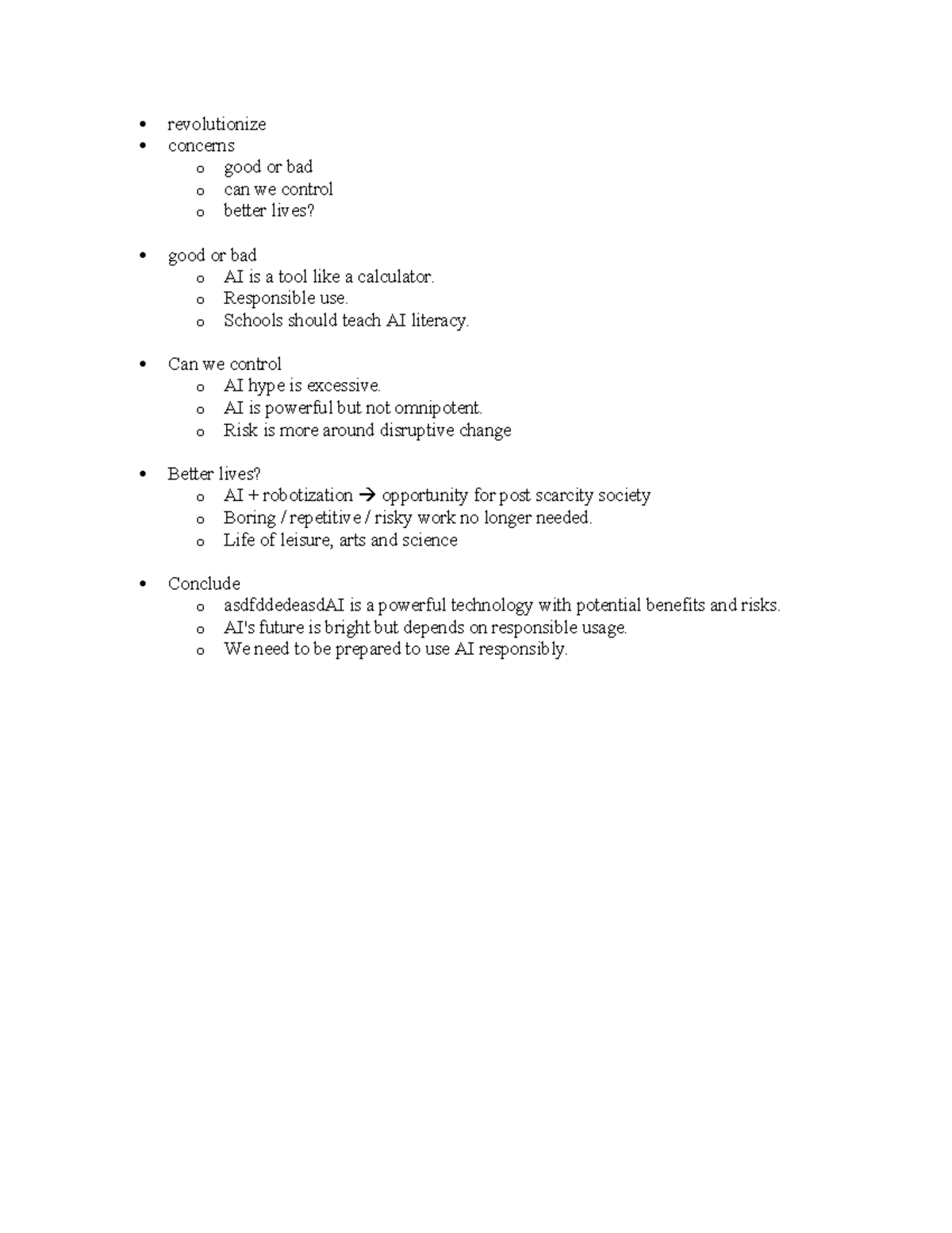 Document 1 - dkdkdkdk - revolutionize concerns o good or bad o can we ...