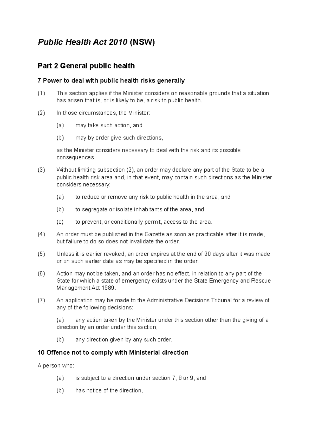 Public Health ( Covid-19 Temporary Movement and Gathering Restrictions ...