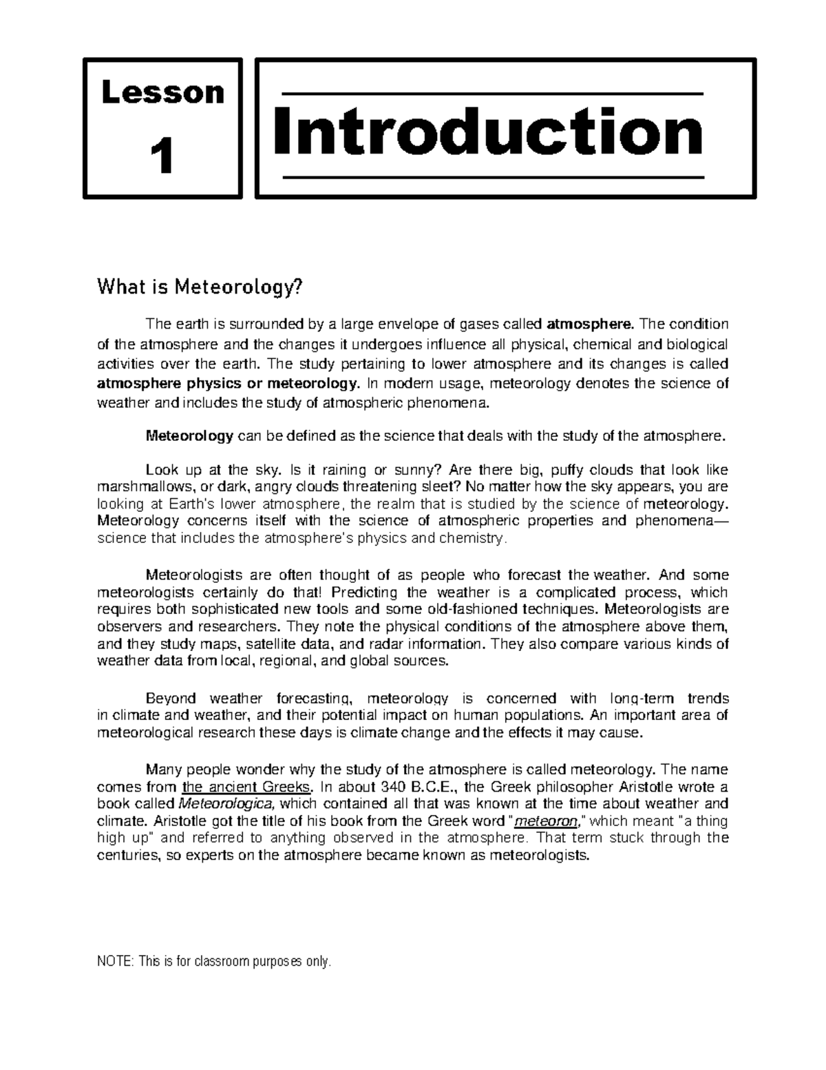 What is Meteorology -(Introduction to SPEC Meteorology) - What is ...