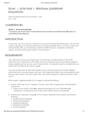 C200 SB Task 2 Oct02 - Managing Organizations & Leading People-C200 ...