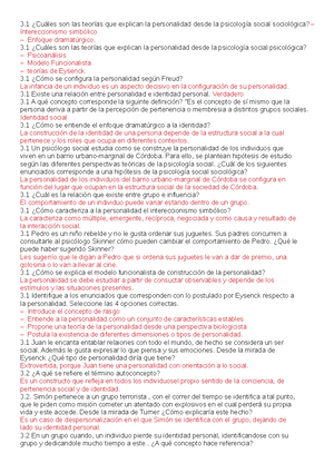 2do parcial Imrimir Psicología Social - PREGUNTERO PSICOLOGÍA SOCIAL – 2do PARCIAL 1-julio-2 020 ...