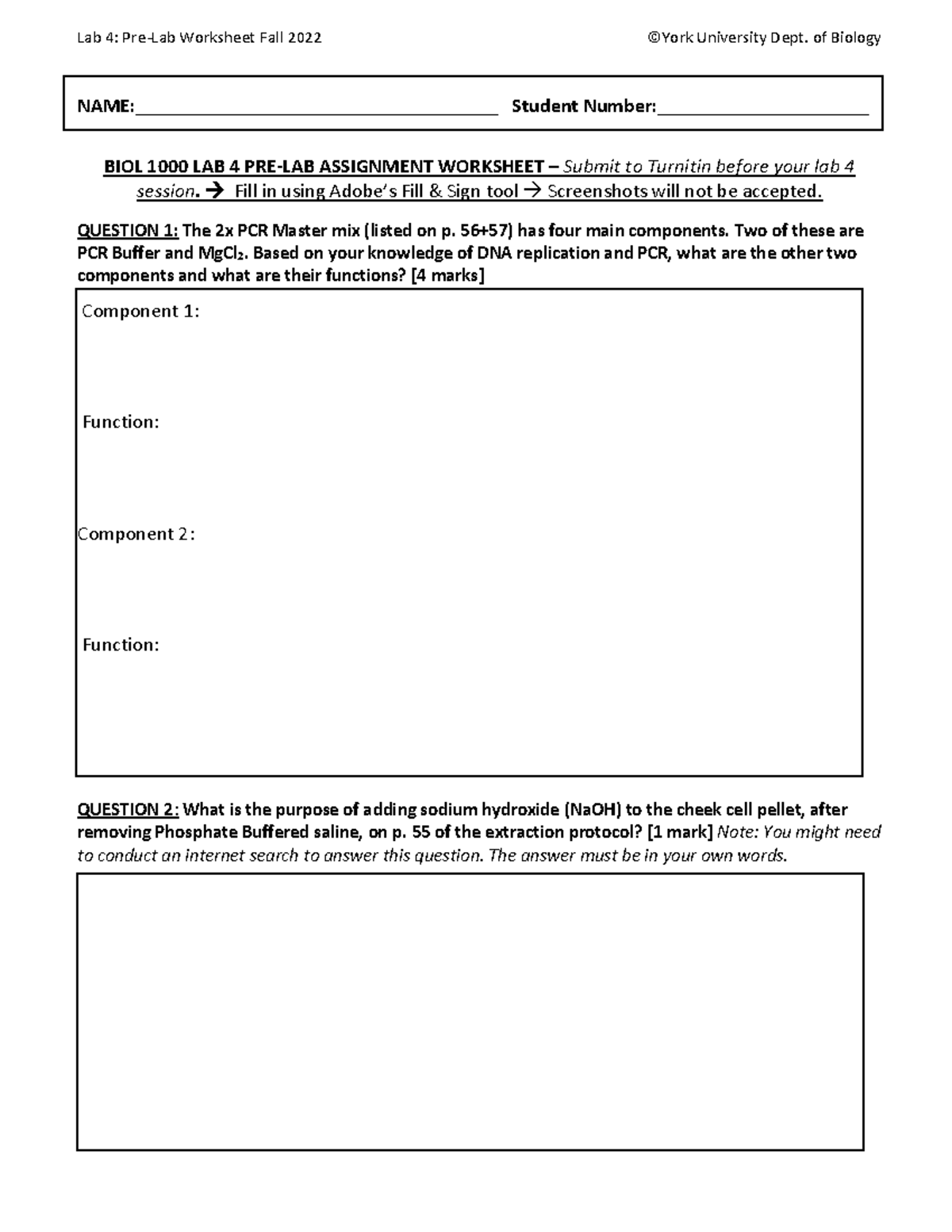 Lab 4 Pre-Lab Worksheet Fall 2022 - Lab 4: Pre-Lab Worksheet Fall 2022 ...