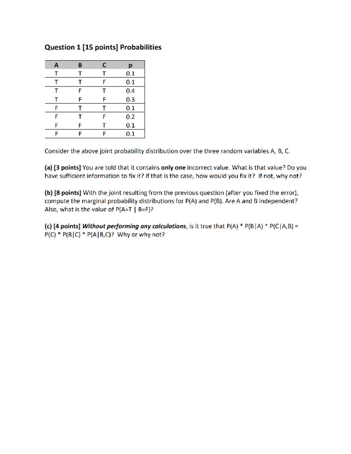 CPSC322 Assignment 4 2022W2 - CPSC 322 - Studocu
